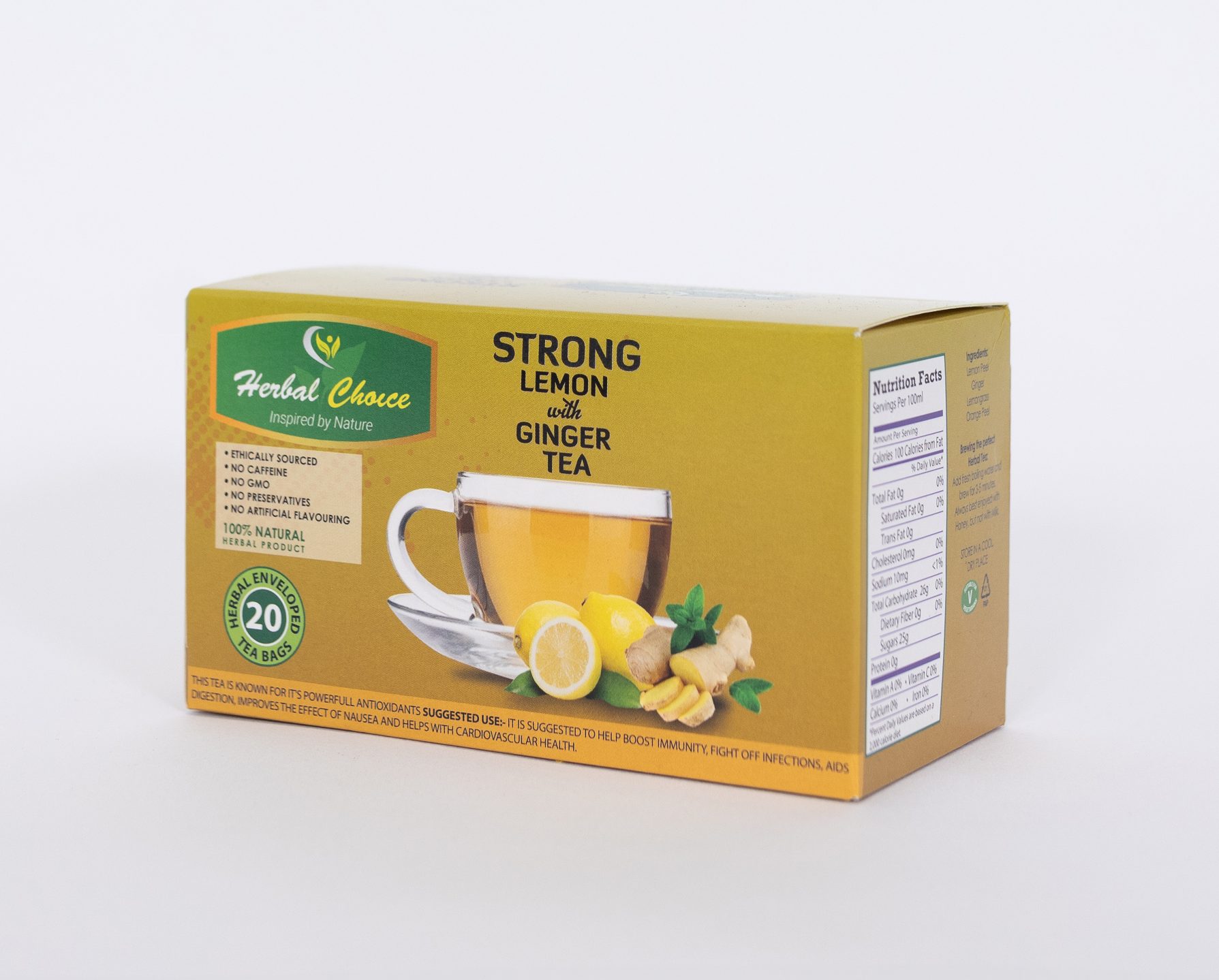 LEMON & GINGER - Herbal Choice Tea